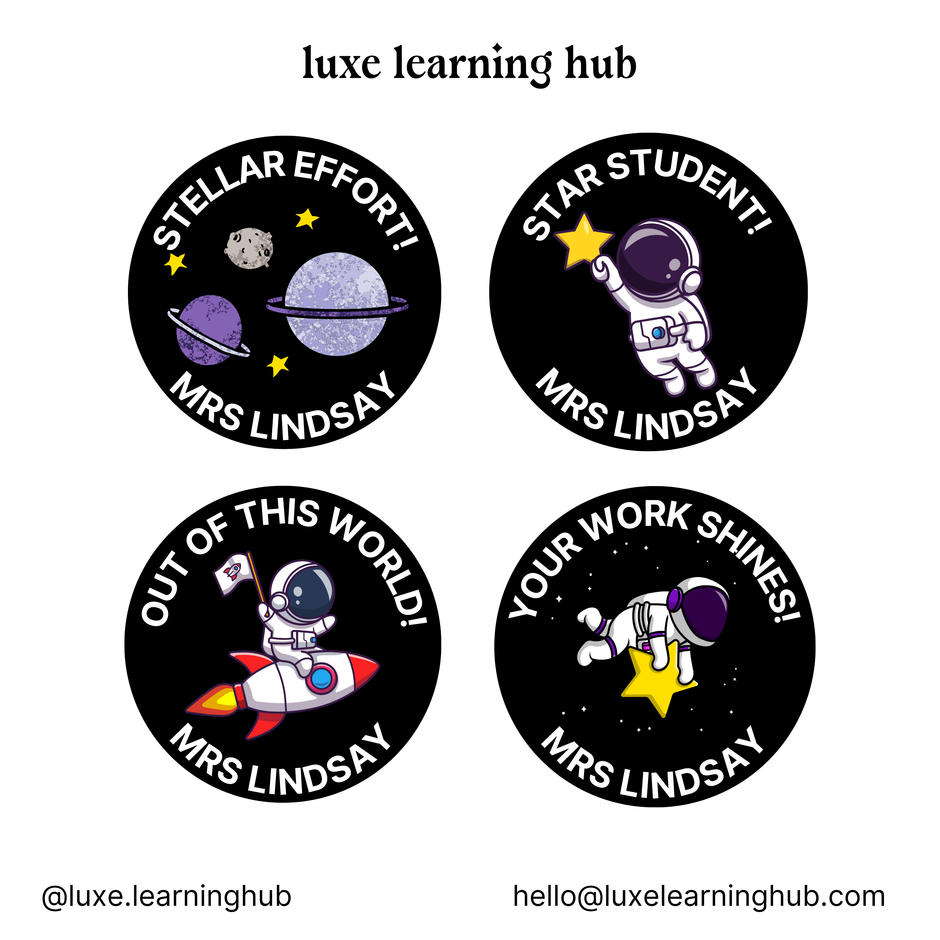 Custom Teacher Stickers, Stationery, Stamps | Teaching Resources – Luxe ...