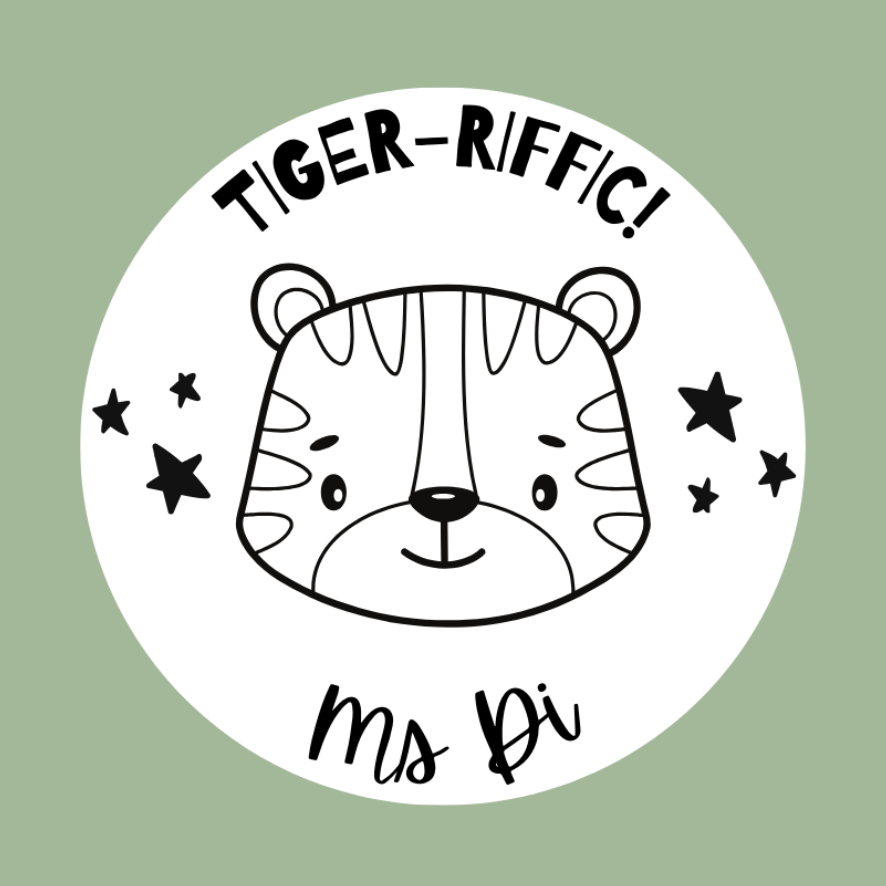 Custom Tiger-Riffic Merit Stamp – Luxe Learning Hub
