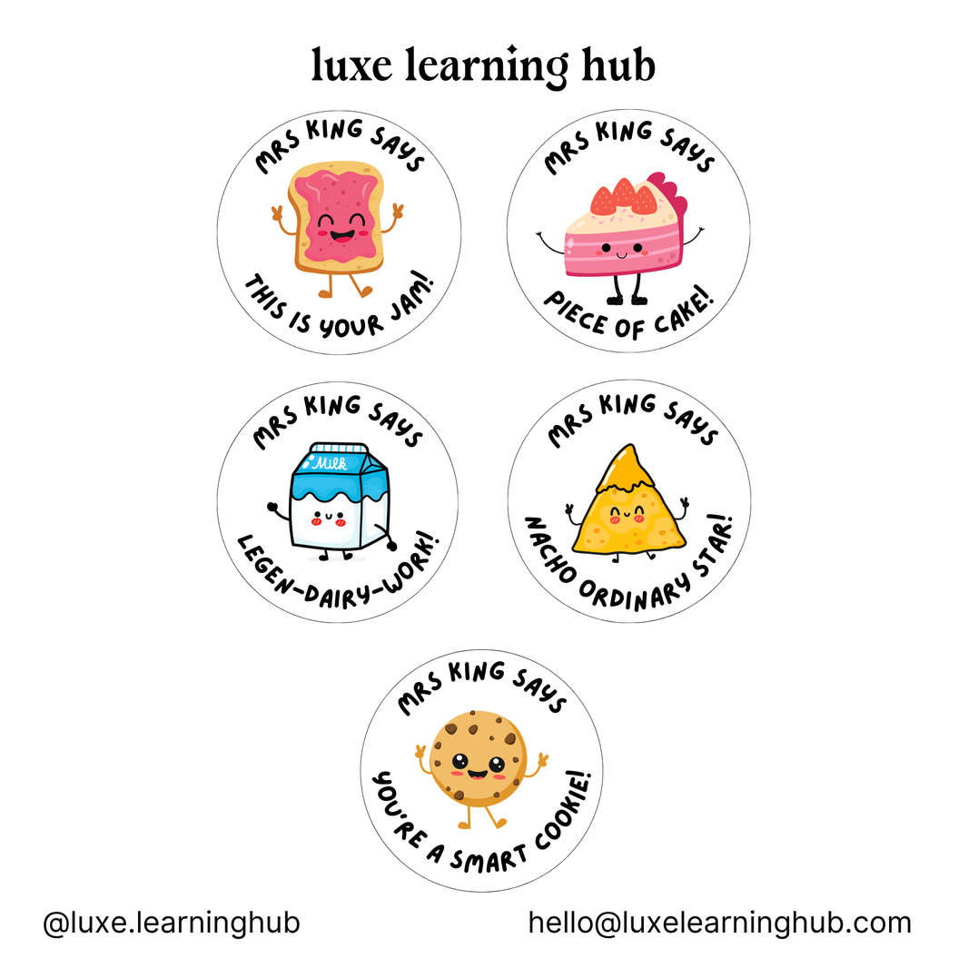 Custom Teacher Stickers, Stationery, Stamps | Teaching Resources – Luxe ...