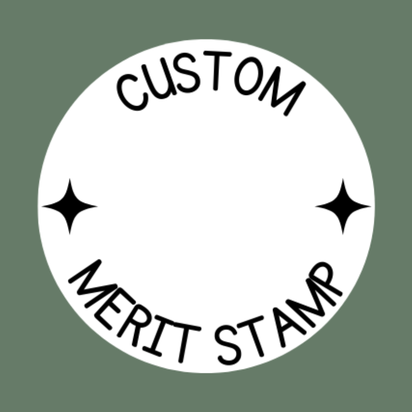 Custom Round Merit Stamp – Luxe Learning Hub