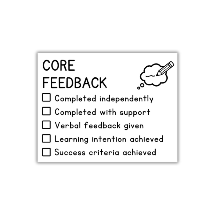 Core Feedback Stamp – Luxe Learning Hub